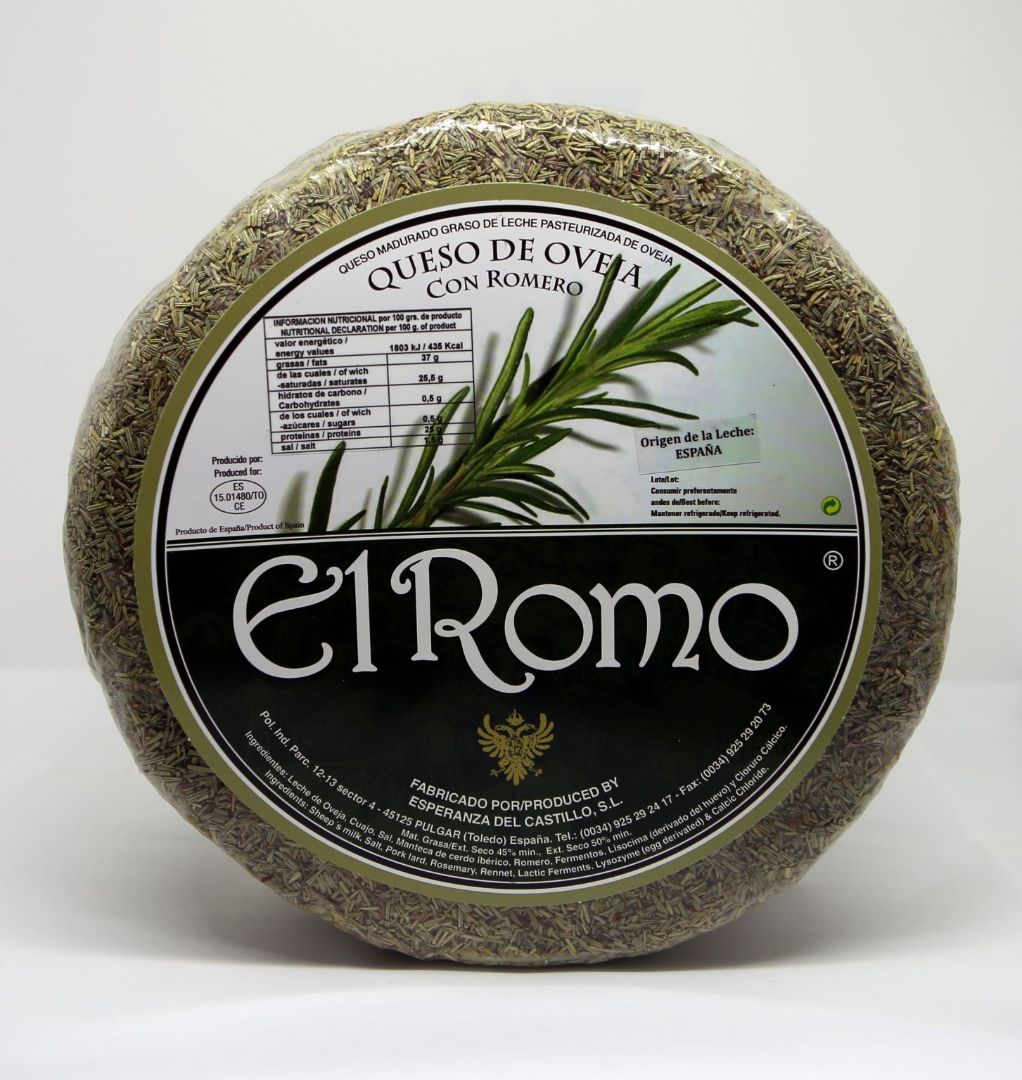 Queso de Oveja con manteca y romero – El Romo – Quesos Esperanza del ...